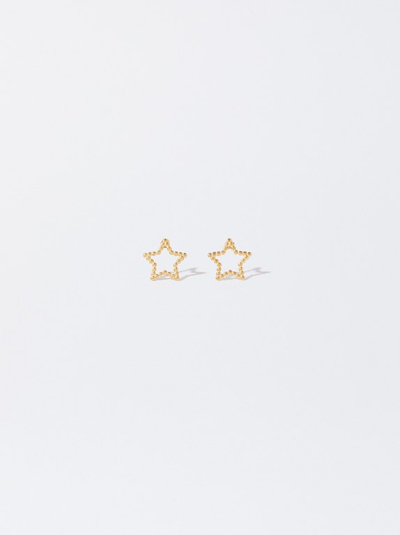 Stainless Steel Earrings With Stars