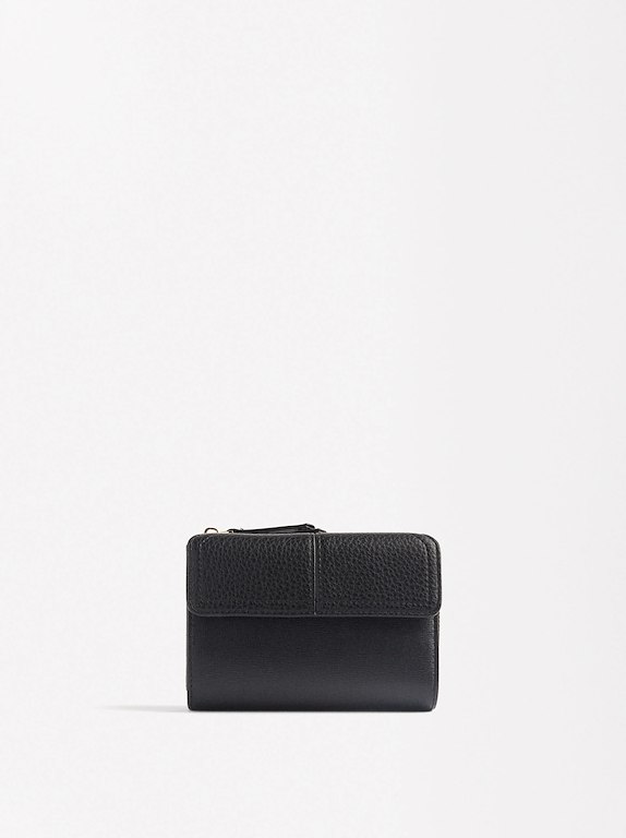 WALLET WITH FLAP CLOSURE