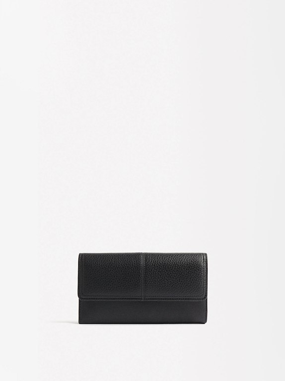 WALLET WITH FLAP CLOSURE