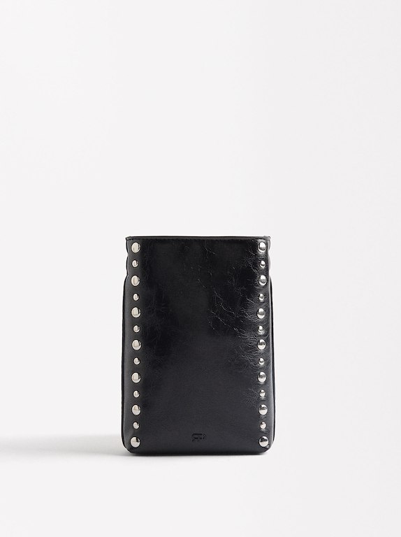 STUDDED PHONE POUCH