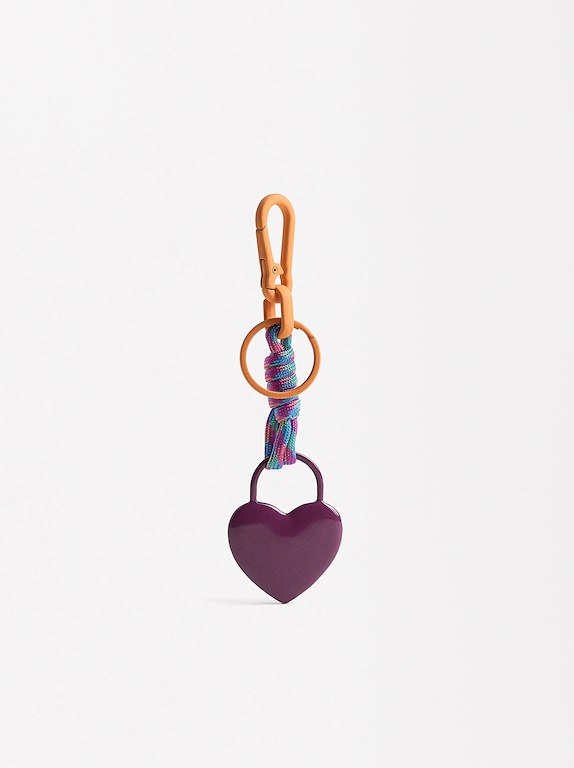 Multicolored Heart Keychain