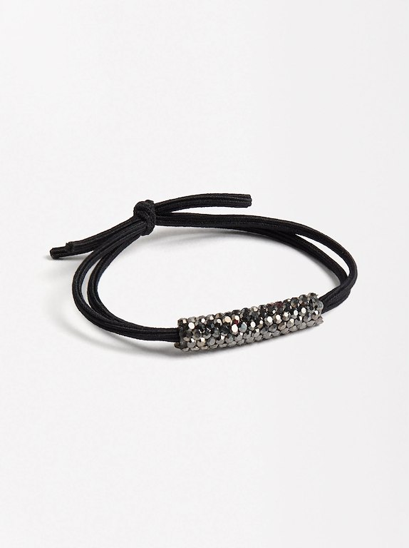 HAIR ELASTIC WITH RHINESTONE DETAIL