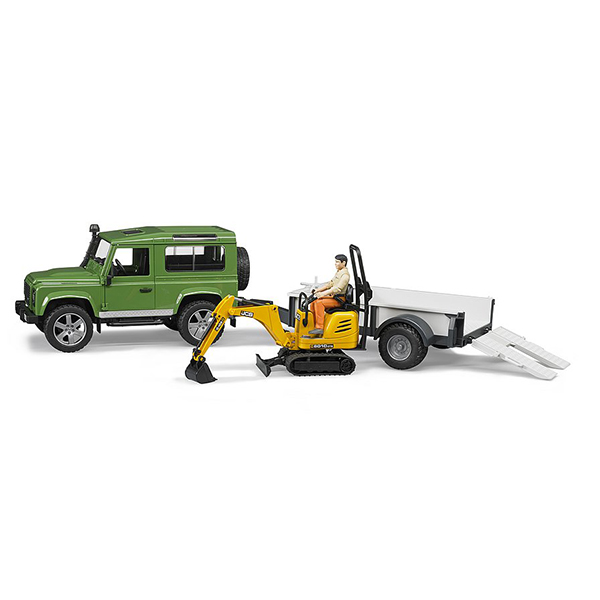 Džip Land Rover sa Mikro JCB 8010CTS Bruder 025939