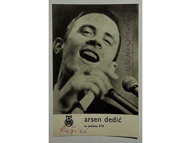 Arsen Dedić / Originalni Potpis / Autogram