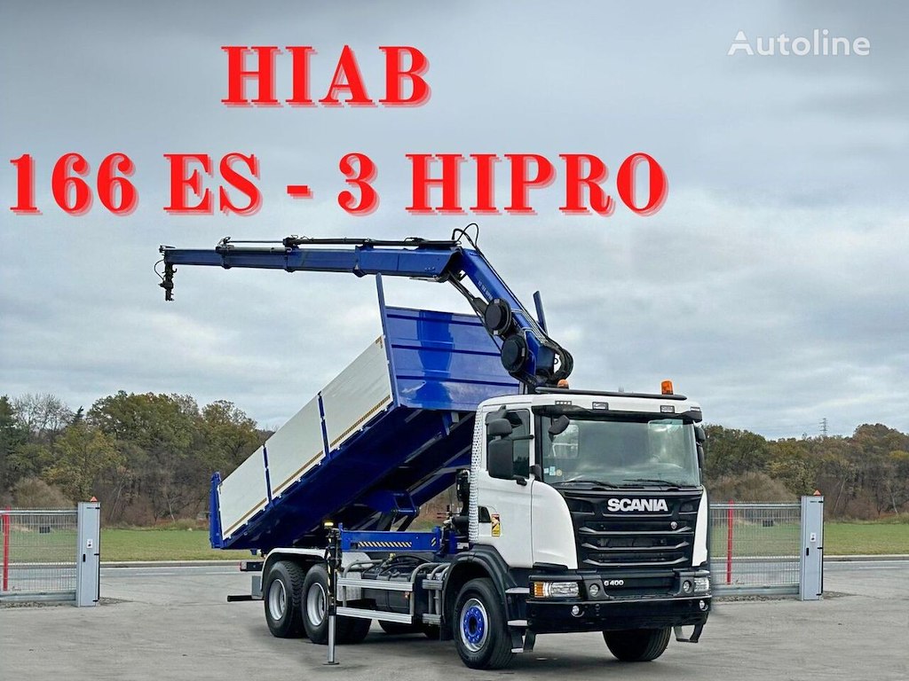 Scania G400 Kipper 6,30m *HIAB 166 ES-3 HIPRO/FUNK *6x4 kiper