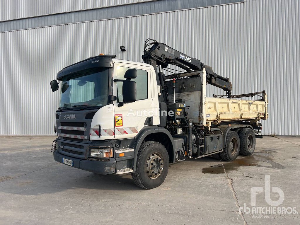 Prodaje se Scania P380 2008 Hiab 144E-3 Hipro 5600 kg kiper na aukciji