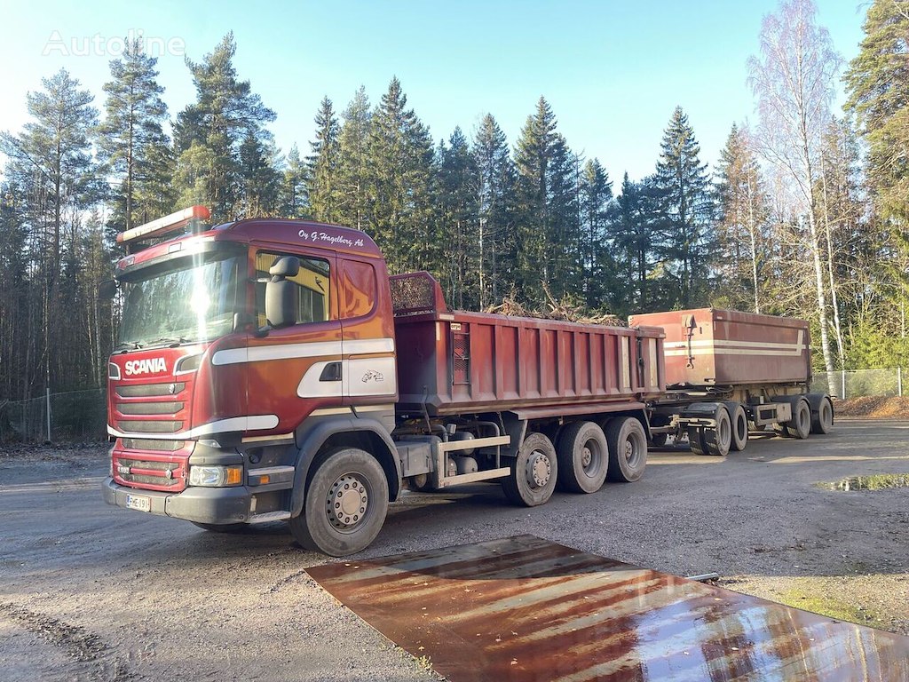 Scania R580 8×4-4700 trippeli Kasettiato kiper