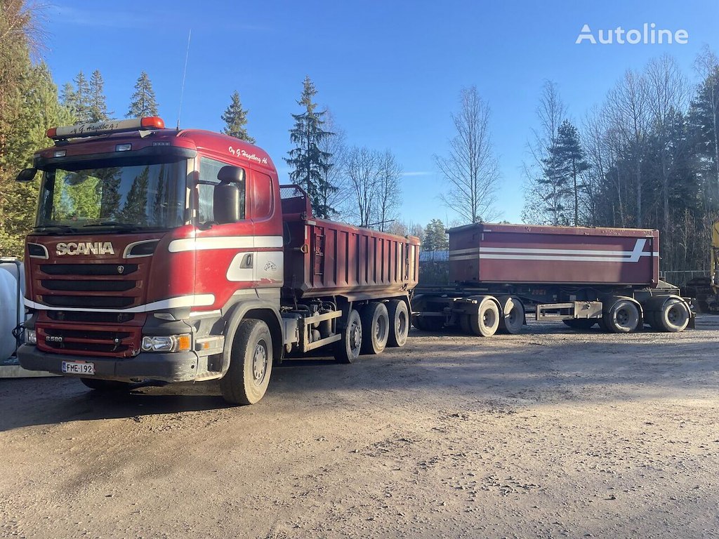 Scania R580 8×4-4700 trippeli Kasettiato kiper