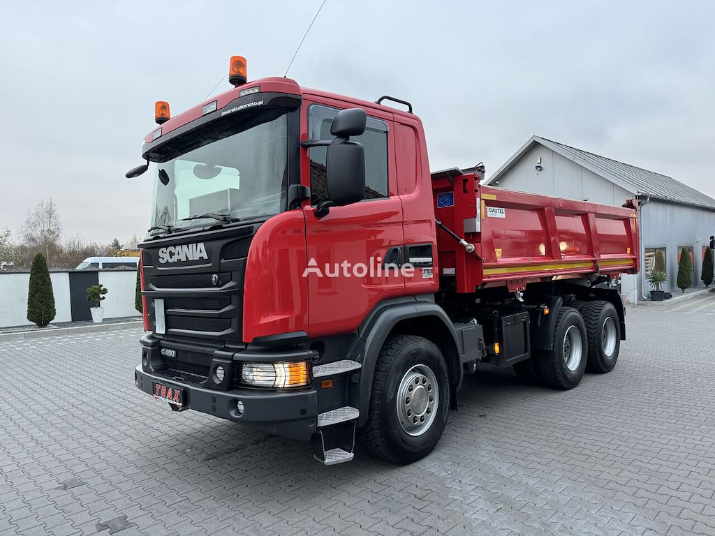 Scania G450 bez EGR WYWROTKA 3-STR. DAUTEL, BORDMATIC, MANUAL, ZWOLNICE kiper