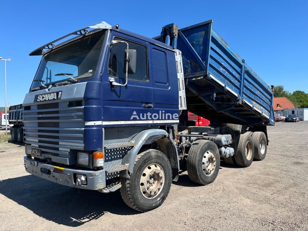 Scania R143 8x4 V8 full steel manual big axel kiper