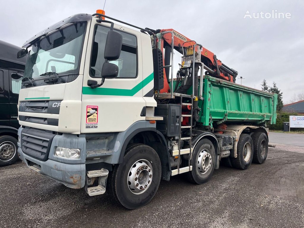 DAF CF85.410 8x4 kipper / palfinger 16001 K grab kiper