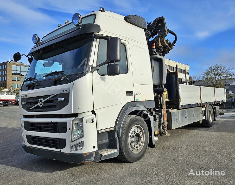 Volvo FM 380 *4x2 *FASSI 195 + JIB + WINCH *6.5m BED LENGHT kamion s ravnom platformom