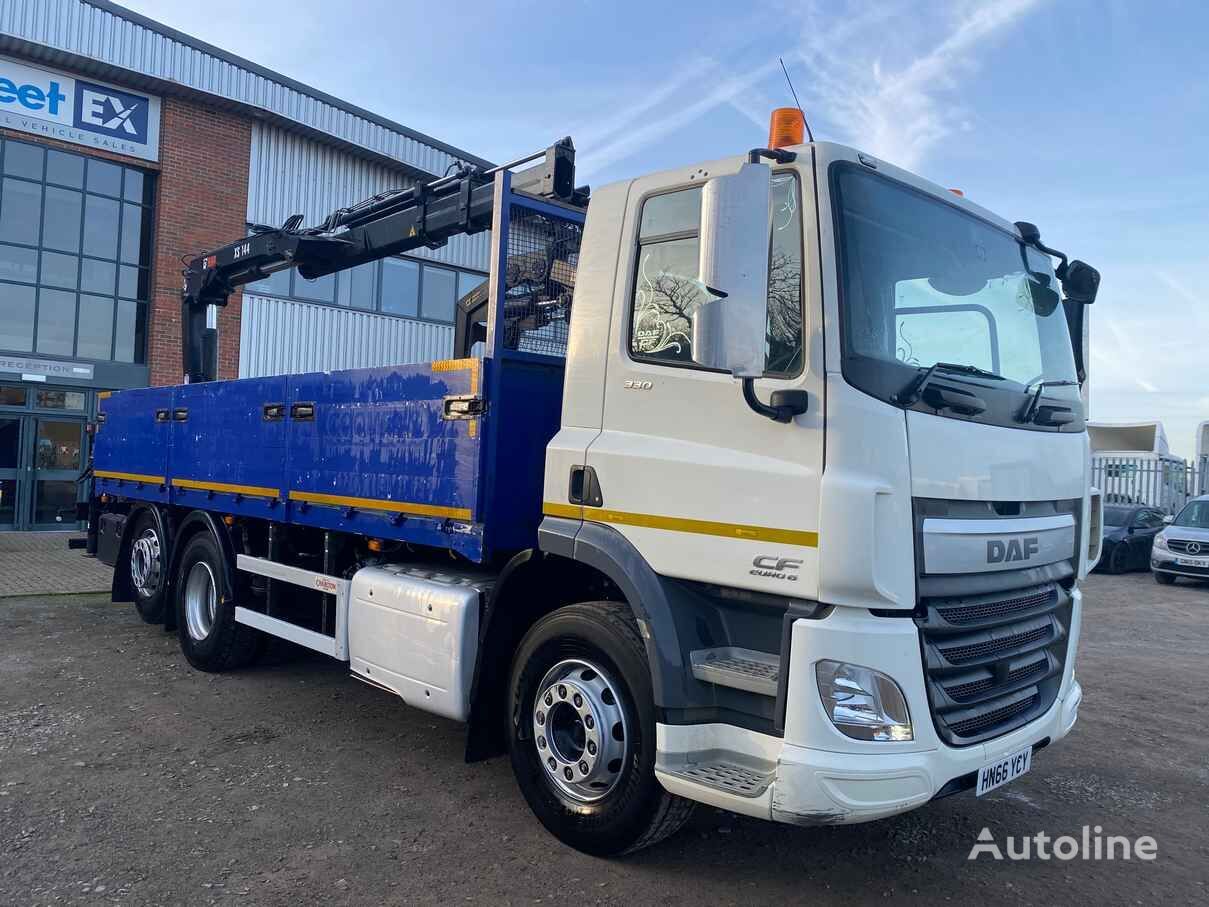 DAF FAN CF330 26 TONNE DROPSIDE CRANE 2017 - HN66 YCY kamion s ravnom platformom