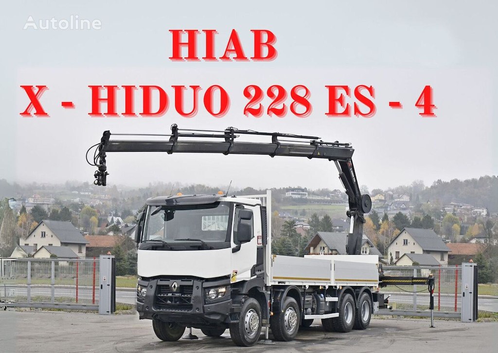 Renault C 430 * HIAB X - HIDUO 228 ES - 4 + FUNK * 8x4 kamion s ravnom platformom