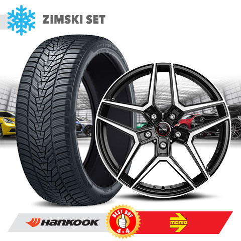 275/50 R20 SET Z HANKOOK + MOMO RF06 MB POL 5/112 + TPMS