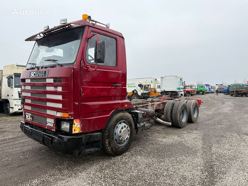 Scania R 113 6x4 360 full steel manual kamion s ravnom platformom