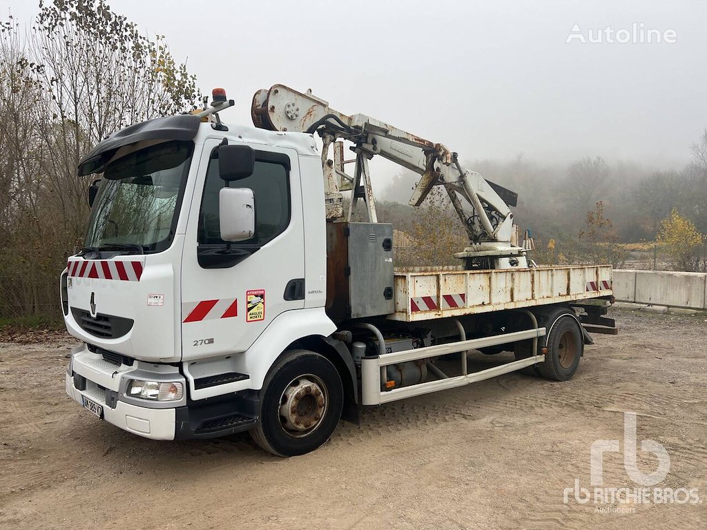 Prodaje se Renault MIDLUM 270DXI 4x2 Camion Pose Poteaux kamion furgon na aukciji