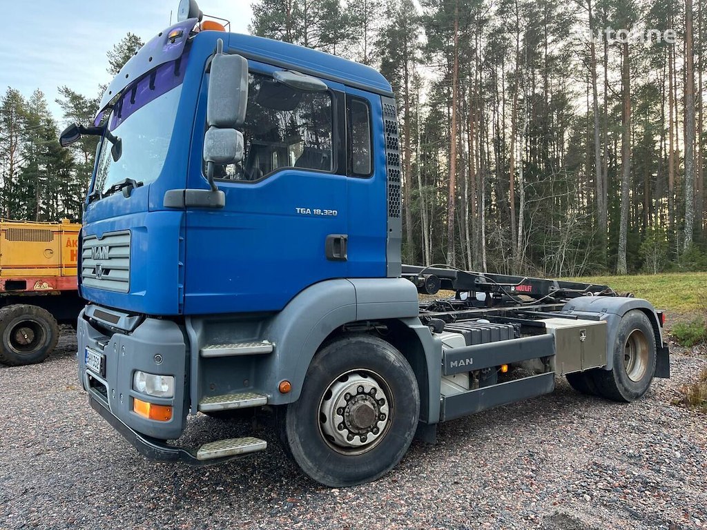 MAN TGA 18.320 4x4H Multilift vaijerivl-laite kamion šasija