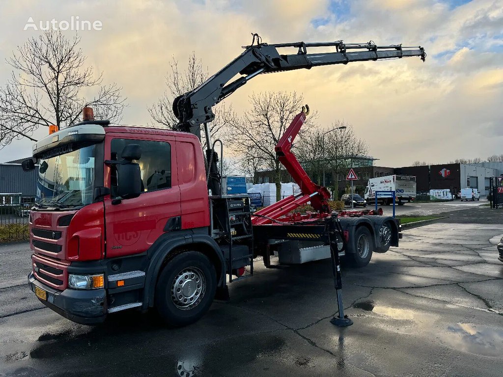 Scania P320 6X2 - EURO 6 + HIAB XS 144 HIPRO + REMOTE + HIAB HOOK + RET kamion rol kiper