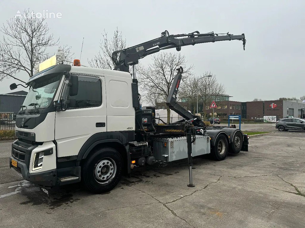 Volvo FMX 410 6X2 EURO 6 HIAB 18T HOOK + HIAB 144 + REMOTE CONTROL kamion rol kiper