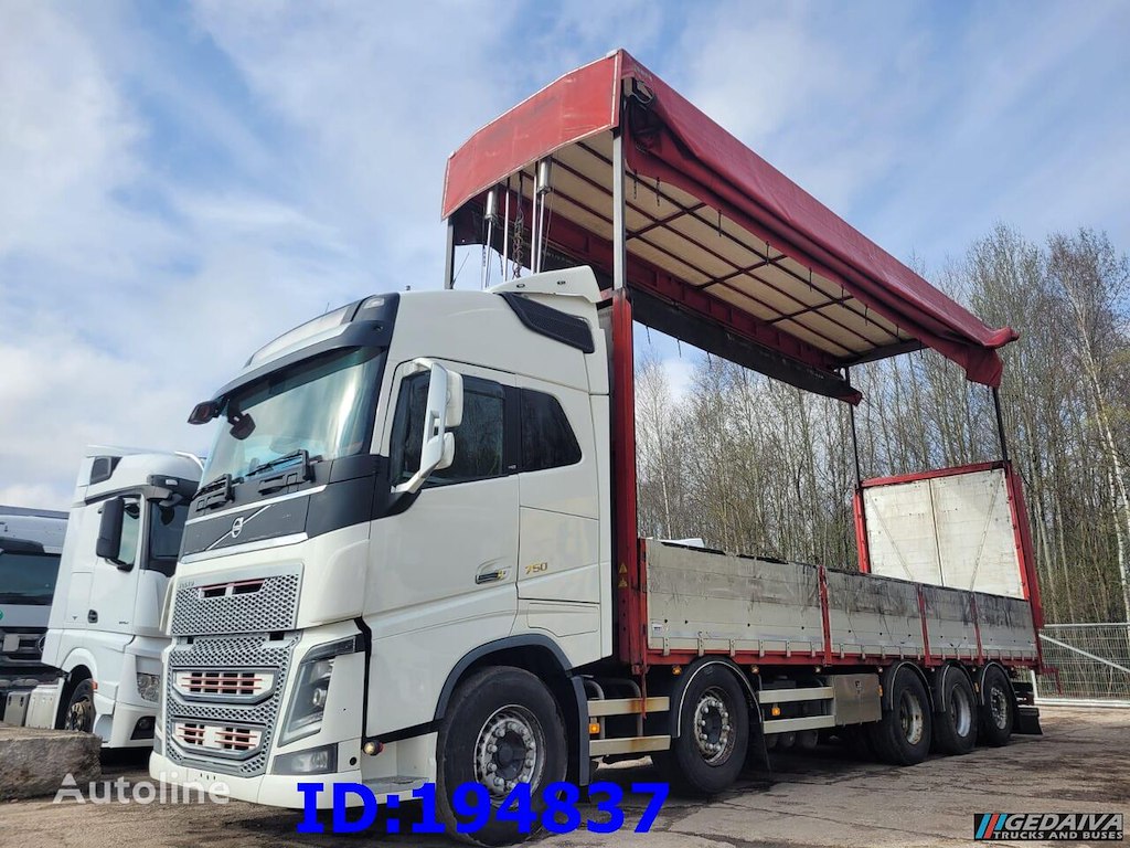 Volvo FH16 750HP 10x4 kamion sa klizna zavesa cerada