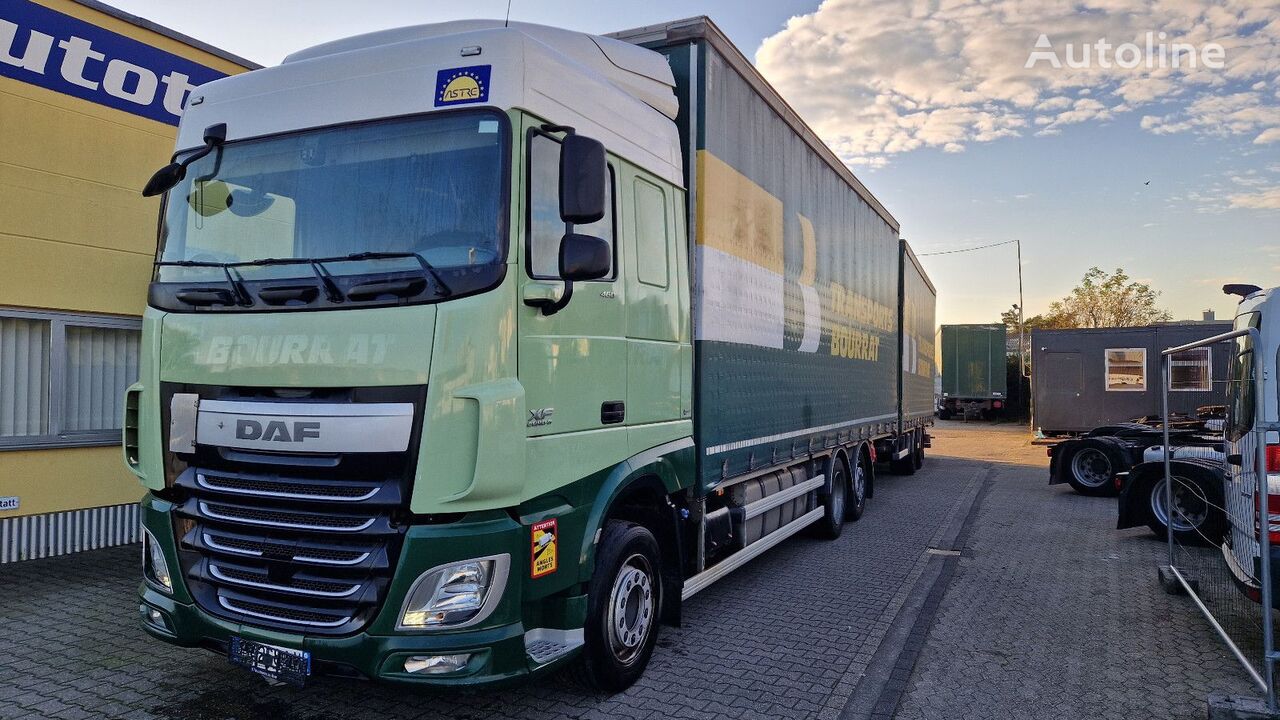 DAF XF106.460 + Tandem ADR 120m kamion sa klizna zavesa cerada + prikolica sa kliznom ceradom