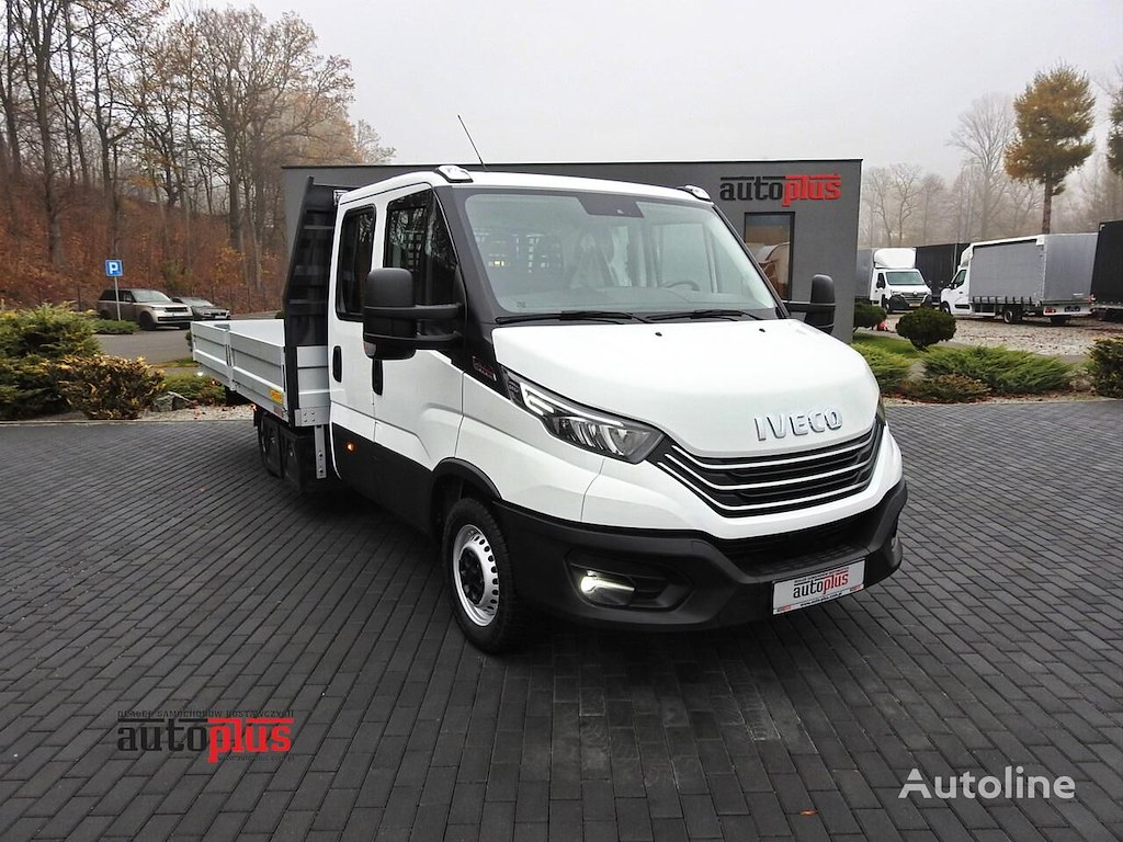 IVECO DAILY 35S21 SKRZYNIA PODWÓJNA KABINA DOKA 6 MIEJSC TEMPOMAT NAWI kamion s ravnom platformom < 3.5t