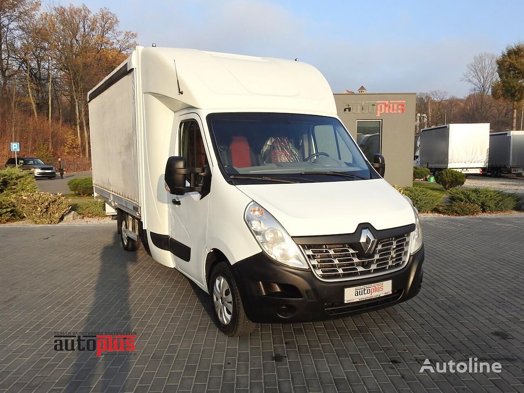 Renault MASTER PLANDEKA 8 PALET WEBASTO TEMPOMAT KLIMATYZACJA 165KM [ 1 kamion s ceradom < 3.5t