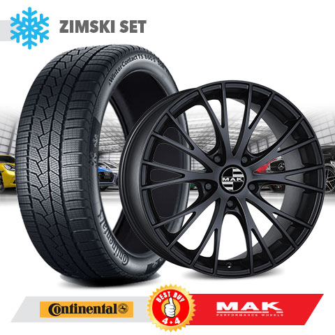 235/45 R18 + 265/45 R18 SET Z CONTINENTAL + MAK REN MB 5/130 + TPMS