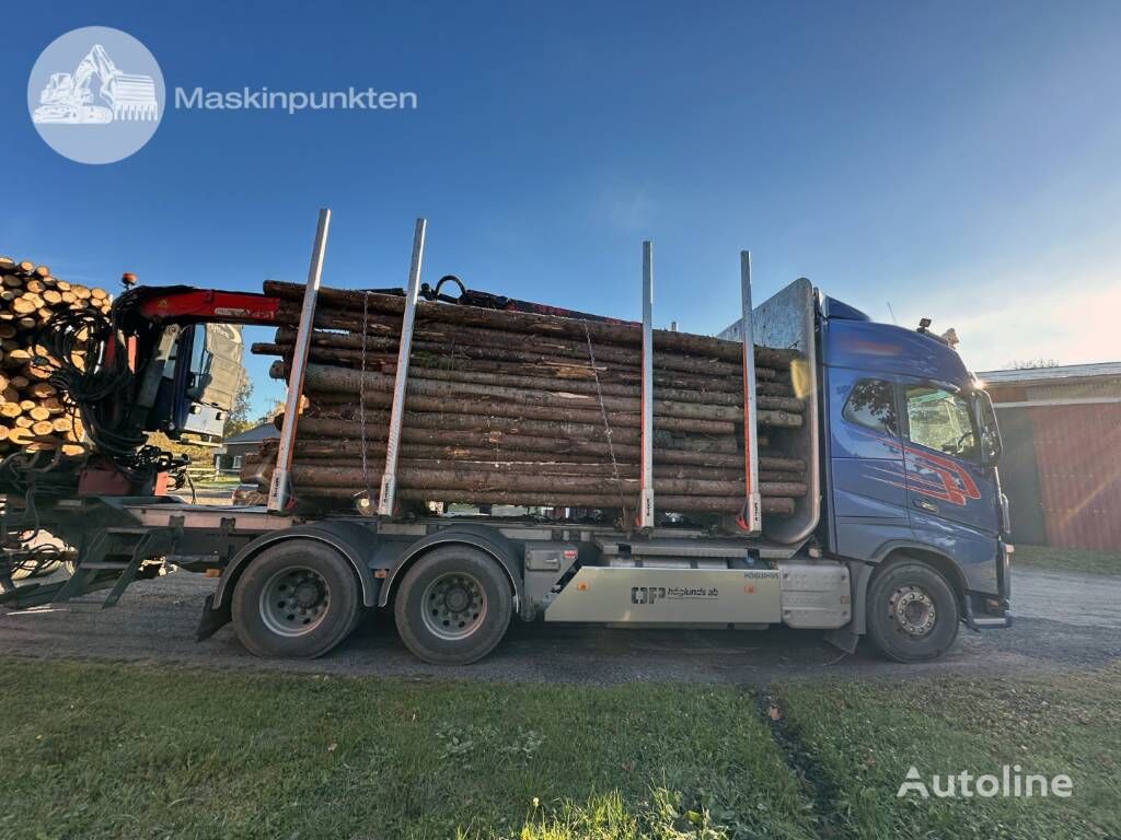 Volvo FH 16 750 + OP höglunds 5 axlat släp kamion za prevoz drva