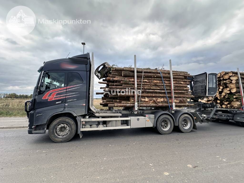 Volvo FH 750 + OP HÖGLUNDS TIMMERSLÄP kamion za prevoz drva