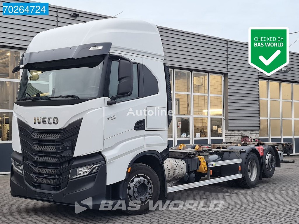 IVECO S-Way 480 6X2 Retarder Liftachse ActiveSpace ACC Standklima Euro vozilo za prevoz kontejnera