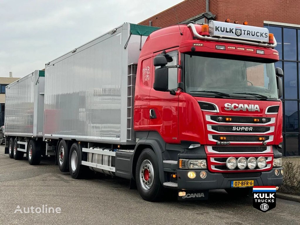 Scania R 520 6X2 kamion za prevoz zrna + prikolica za prevoz zrna