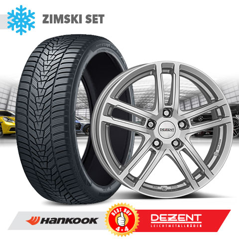 215/60 R17 SET Z HANKOOK + DEZENT TZ SIL 5/110