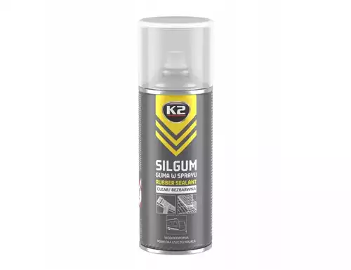 K2 K2 silgum guma u spreju crna 400ml