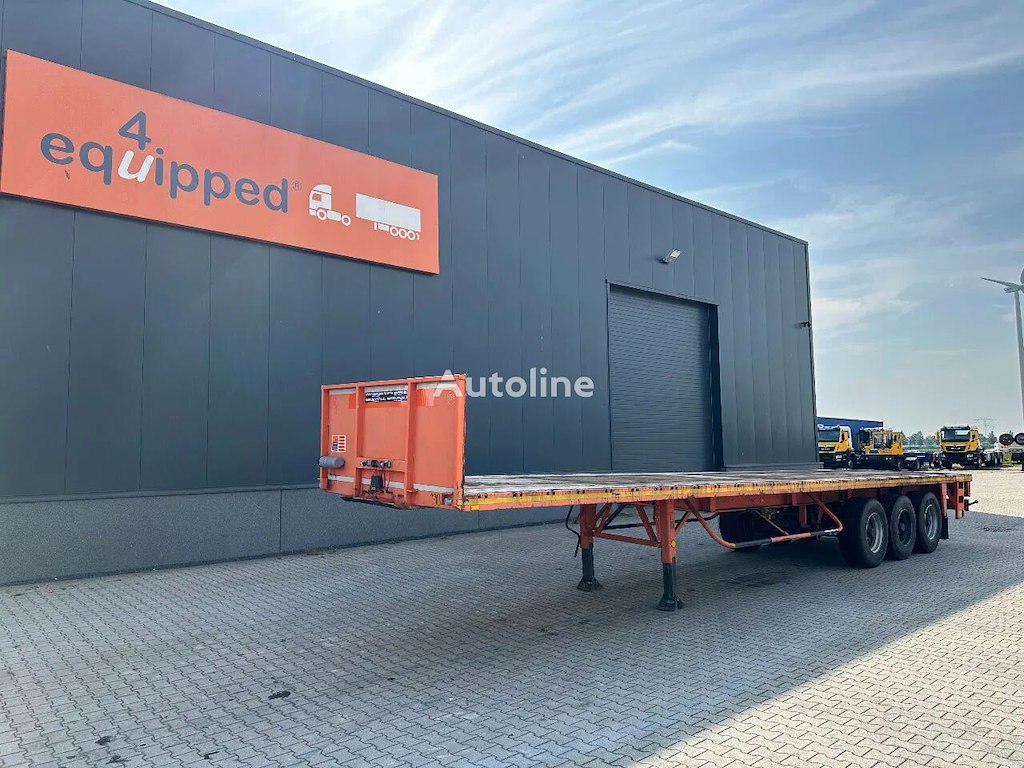 Stas HEAVY DUTY FLATBED, spring-suspension (9 LEAFS), BALLAST-TRAILER poluprikolica platforma