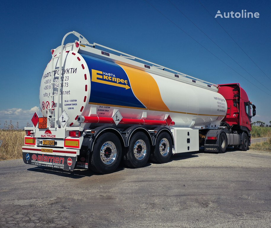 Nova Alamen Trailer Bottom and Top Loading Any Capacity Tanker 3-4 axle 2-3-4-5-6 Co cisterna za goriva i maziva