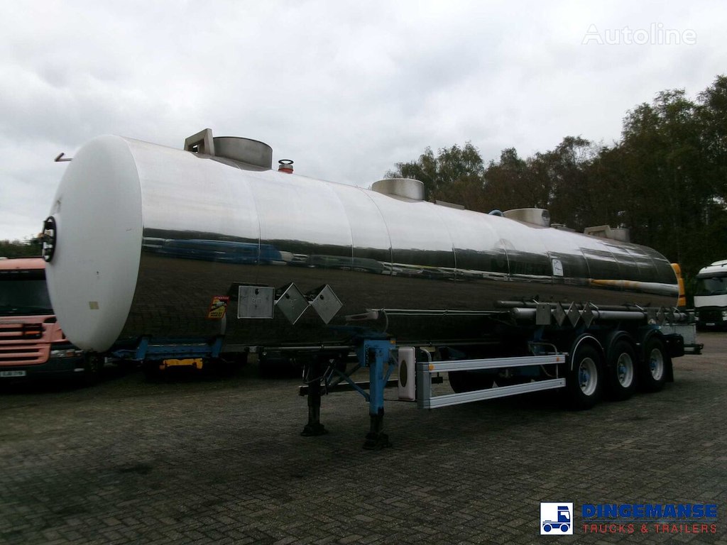 Magyar Chemical tank inox L4BH 33.5 m3 / 3 comp cisterna za prevoz hemikalija