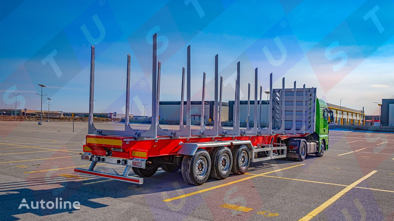 Nova STU 1 UNIT STOCKS - 3 SAF AXLE TIMBER TRAILER / Semi-Remorque FO poluprikolica za prevoz drva