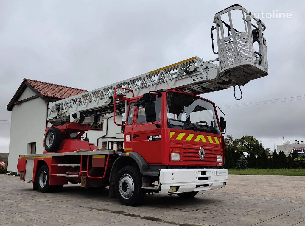 Renault M160 middliner Drabina 24m Podnośnik koszowy zwyżka Wóz strażack automehaničke lestve