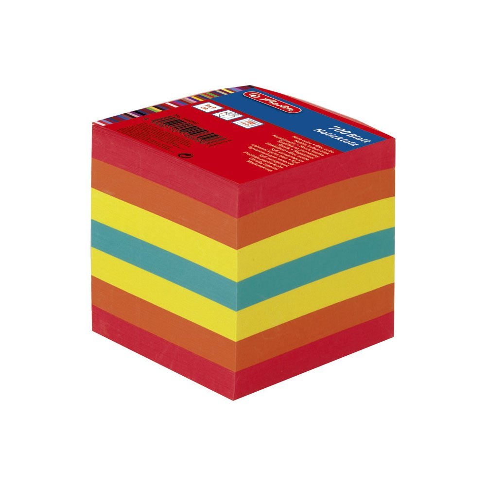 Papiri za beleške Herlitz 9x9x9cm 700 listova - Intenzivna boja