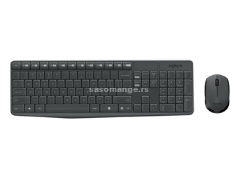 LOGITECH Bežična tastatura i miš MK235 (US)