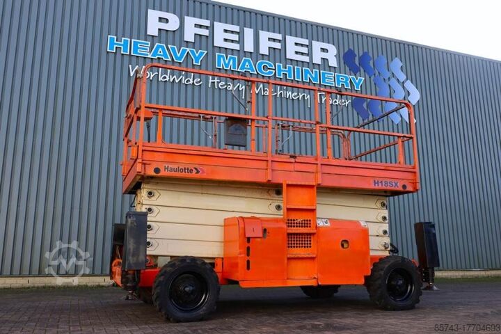 Podizanje makaza
Haulotte H18SXL Diesel, 4x4 Drive, 18m Working Height, 500k