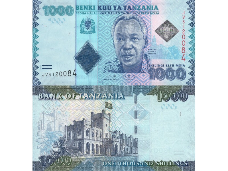 TANZANIA 1000 Shillings 2020 UNC, P-41