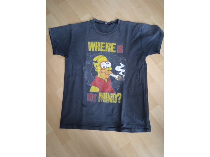 vintage the simpsons graphic print majica