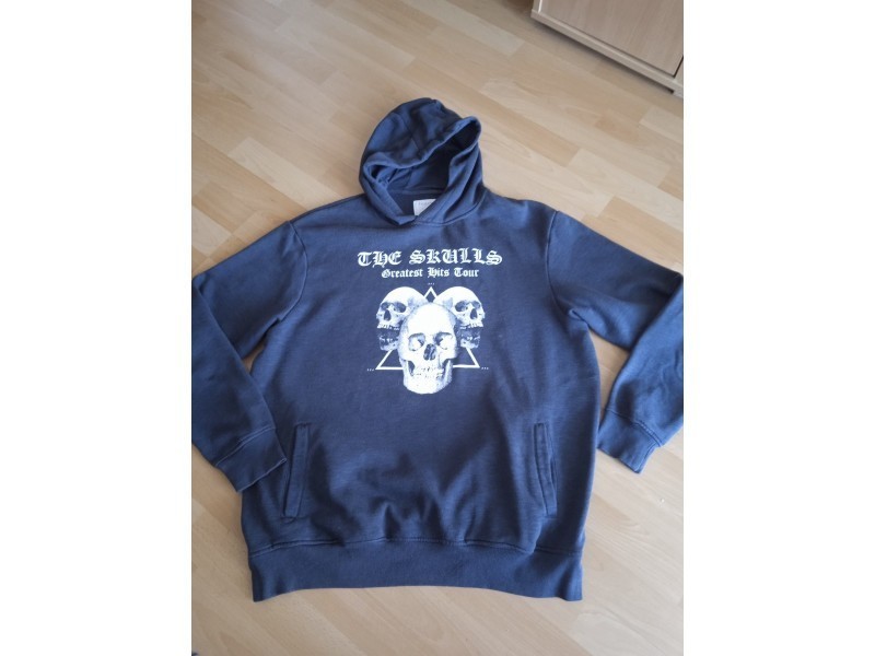 skull lobanja graphic print hoodie