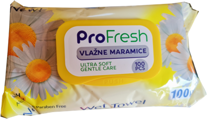 PROFRESH VLAŽNE MARAMICE KAMILICA 72 KOM