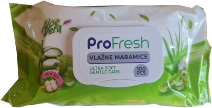 PROFRESH VLAŽNE MARAMICE ALOE 72 KOM