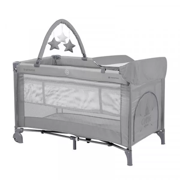 Prenosni krevetac Kikka Boo SoGifted PLUS-2 nivoa Grey