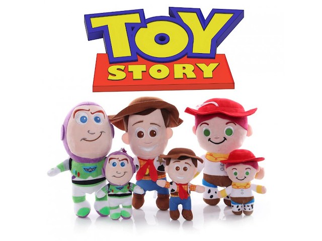 Toy Story Woody Buzz Jessie Plisana Igracka Model 1